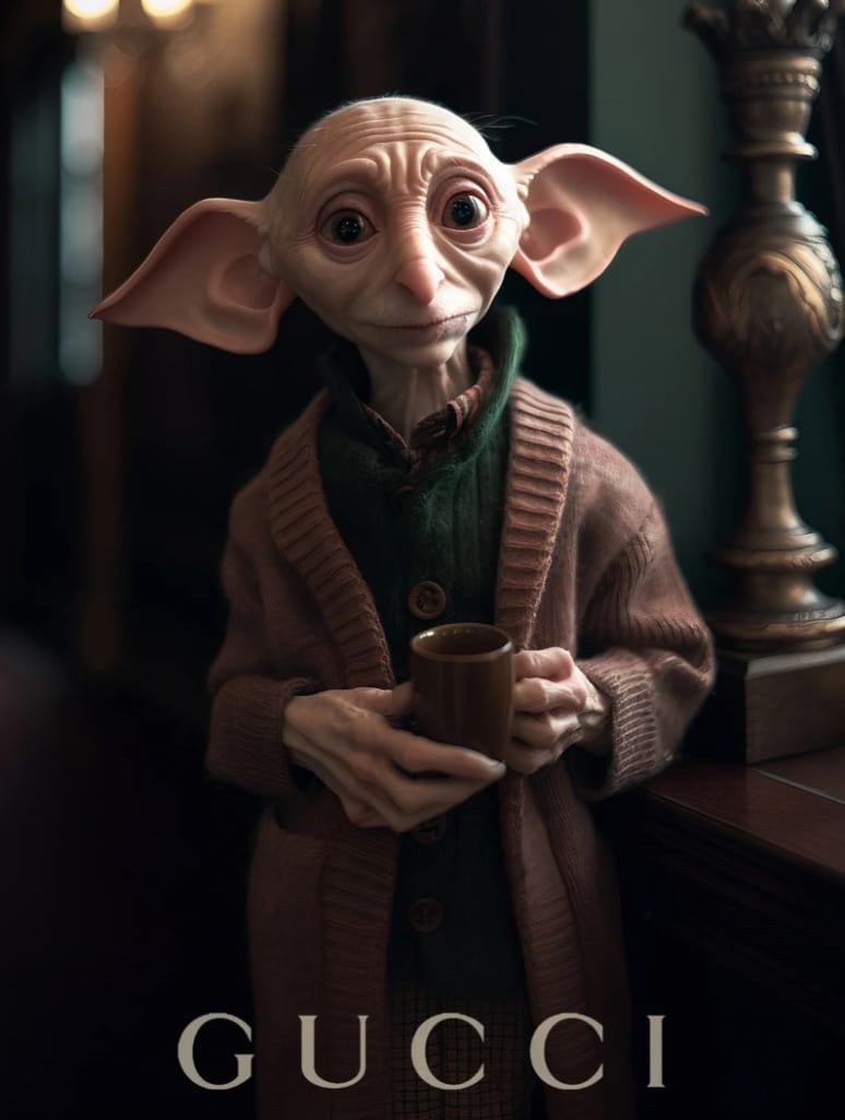 12 ตัวละครจาก “แฮร์รี่ พอตเตอร์” กลายเป็นโมเดล Gucci ด้วย AI