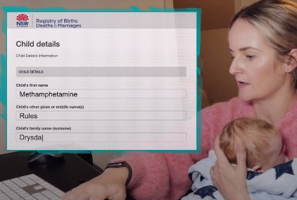 นักข่าวออสเตรเลียลองตั้งชื่อลูกว่า "Methamphetamine Rules" สรุประบบให้ ...